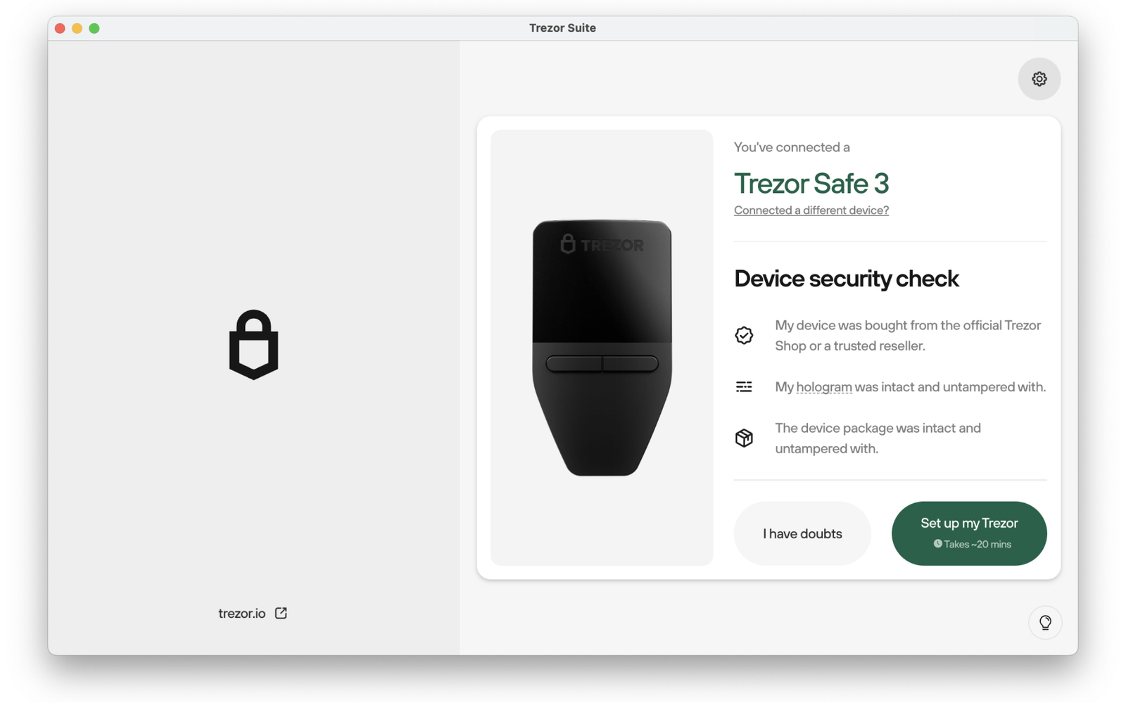 How to set up a Trezor for multisig - Unchained Self-Service Onboarding